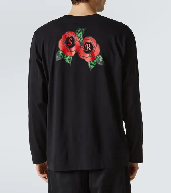 Simone Rocha Logo Floral Cotton Jersey T-shirt