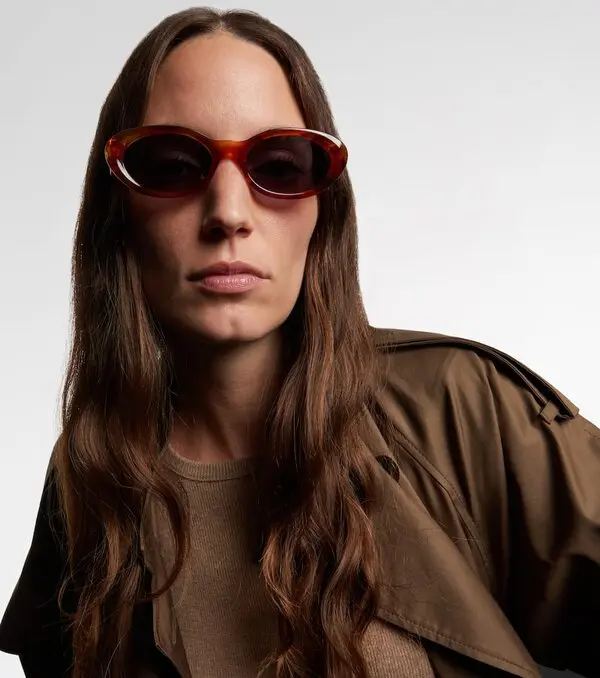 Fendi Ff Diamonds Oval Sunglasses