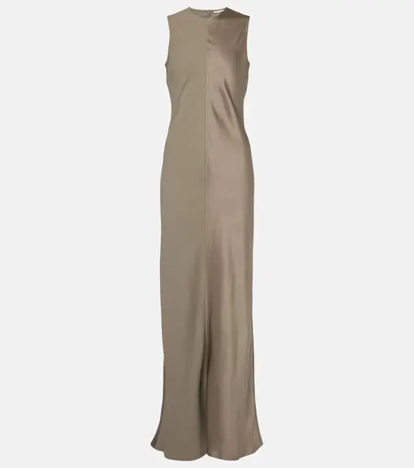 AMI Paris Paneled Maxi Dress