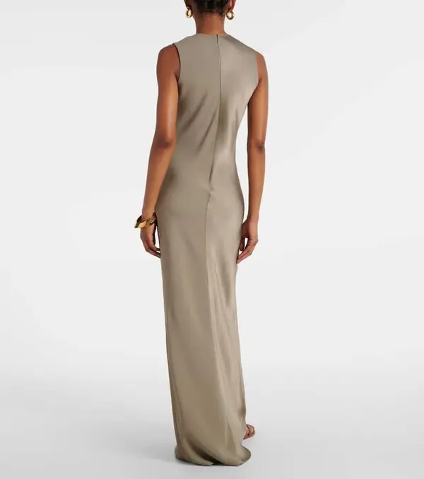 AMI Paris Paneled Maxi Dress