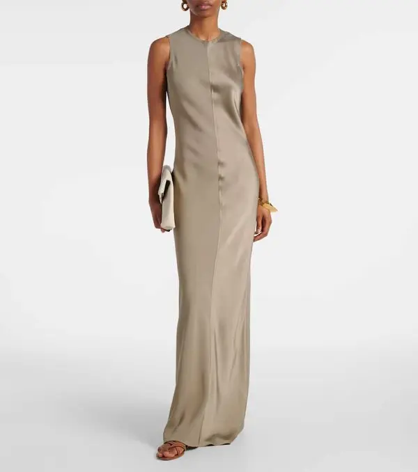 AMI Paris Paneled Maxi Dress
