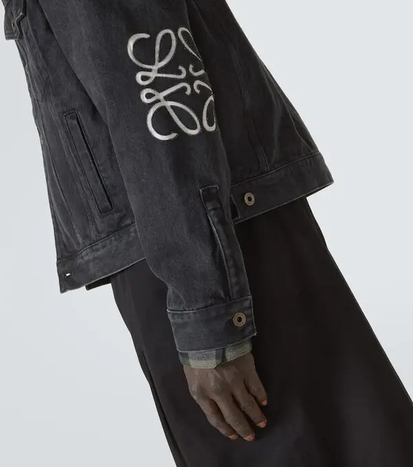 Loewe Anagram Denim Jacket - Black