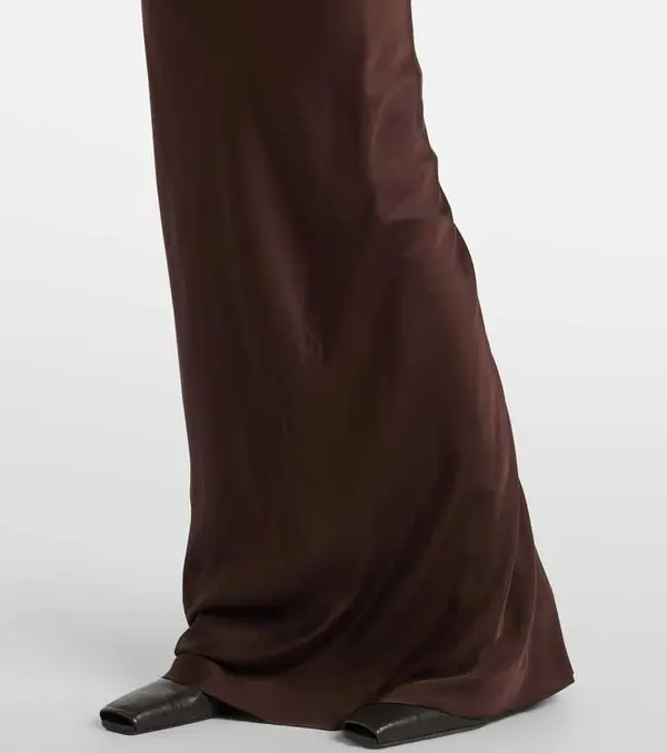 Rick Owens Satin Maxi Skirt