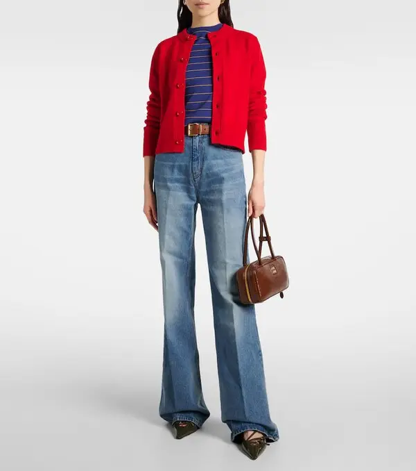 AMI Paris High-rise Flared Jeans