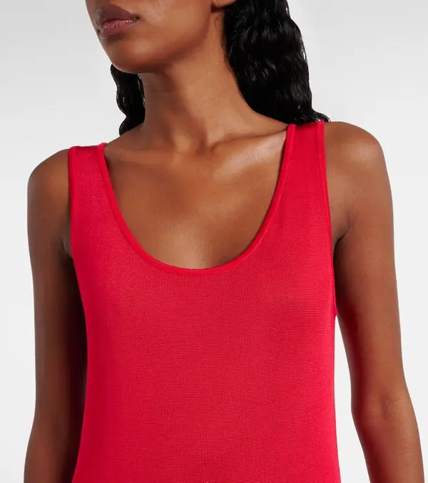 Alaïa Sheer Knitted Mini Dress