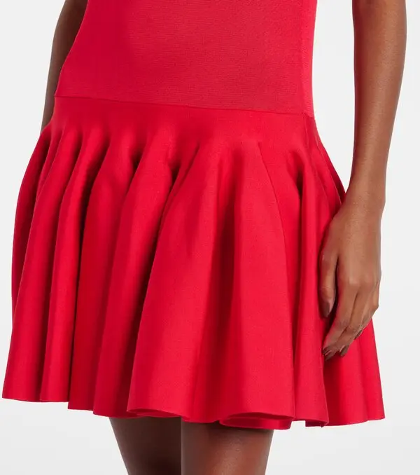 Alaïa Sheer Knitted Mini Dress