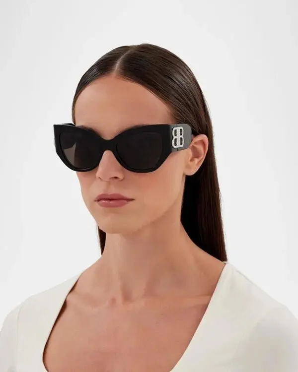 Balenciaga Bb Logo Butterfly Sunglasses
