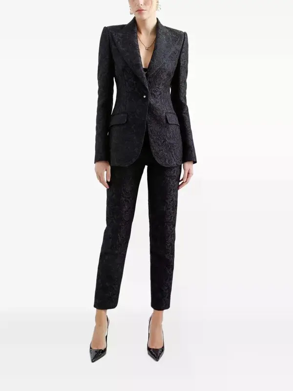 Dolce & Gabbana Brocade Trousers - Black