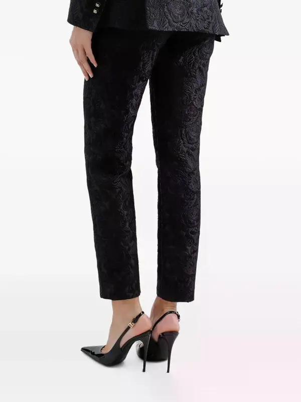 Dolce & Gabbana Brocade Trousers - Black