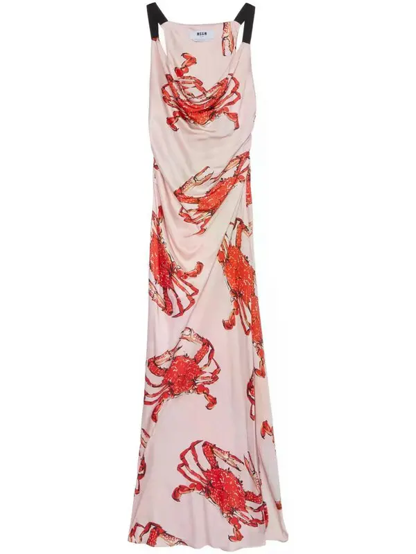 MSGM Printed Maxi Dress