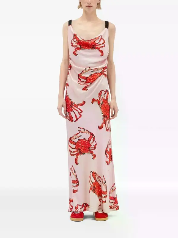 MSGM Printed Maxi Dress