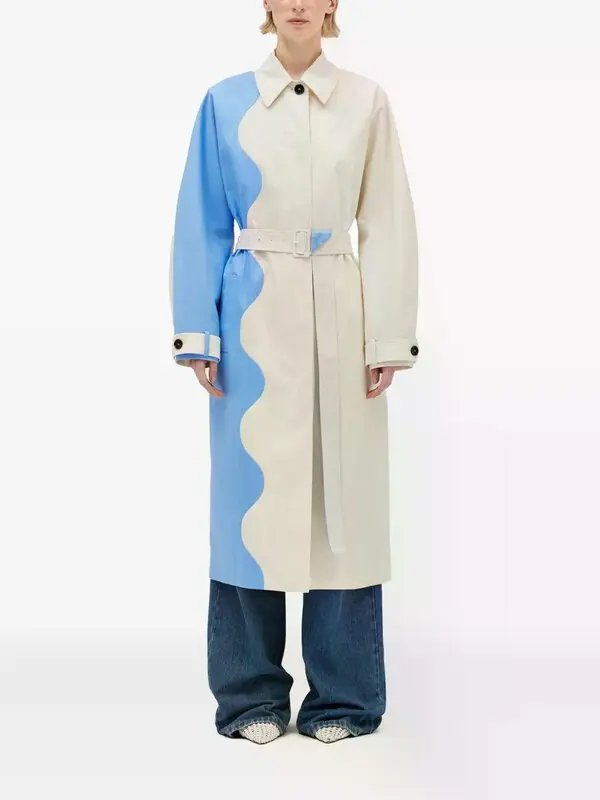 MSGM Two-tone Trench Coat