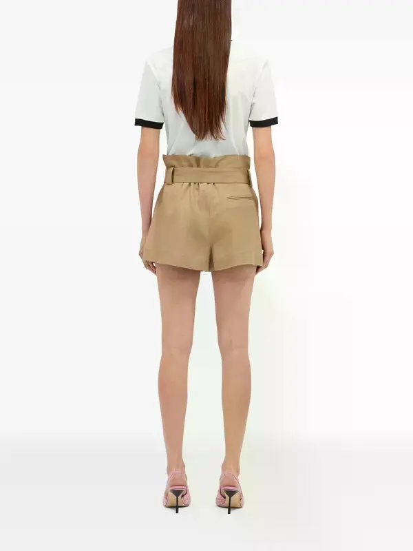 MSGM Belted Shorts - Neutrals