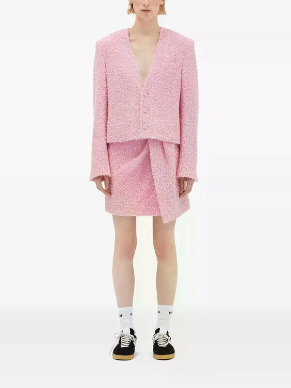 MSGM Textured-knit Jacket