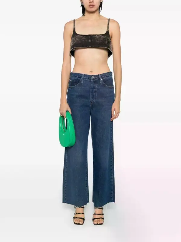 FRAME Le Low Baggy Wide-leg Jeans - Blue