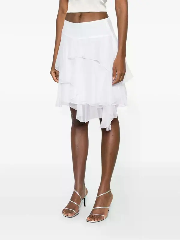 Alberta Ferretti Chiffon Mini Skirt