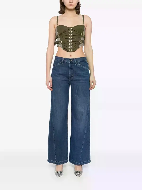 FRAME Le Baggy Wide-leg Jeans - Blue