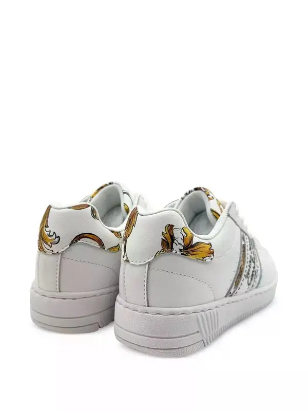 Versace Barocco-print Sneakers - White