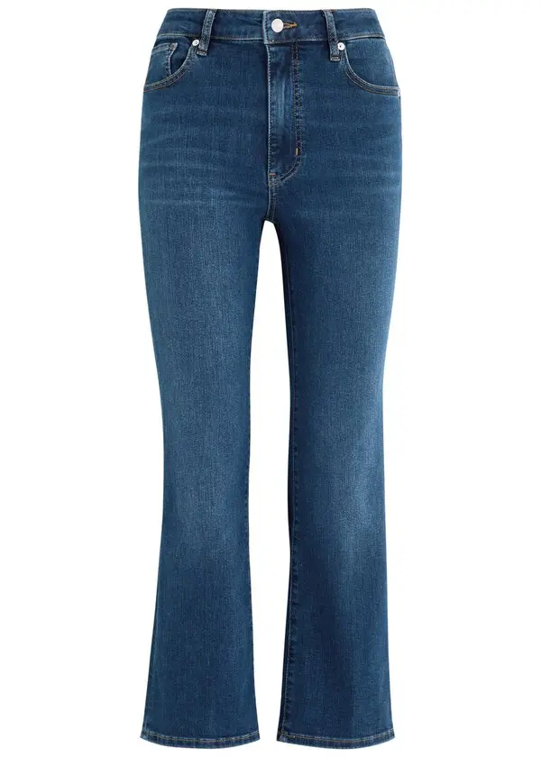 FRAME The Reboot Crop Boot-leg Jeans - Blue