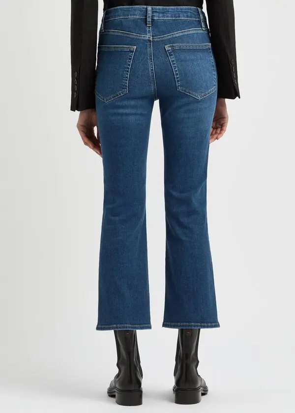 FRAME The Reboot Crop Boot-leg Jeans - Blue