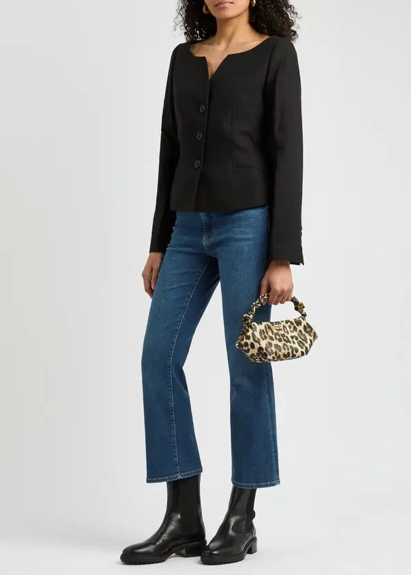 FRAME The Reboot Crop Boot-leg Jeans - Blue