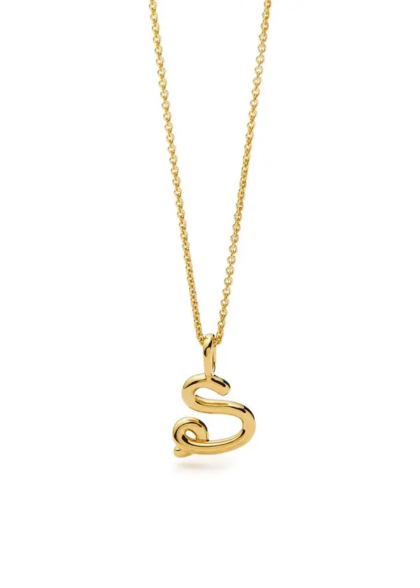 MISSOMA Initial S Mini Necklace - Gold