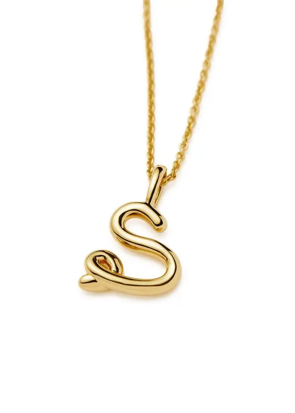 MISSOMA Initial S Mini Necklace - Gold