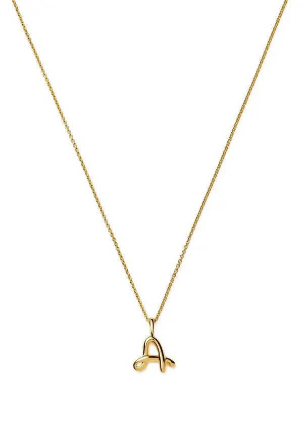 MISSOMA Initial A Vermeil Necklace - Gold
