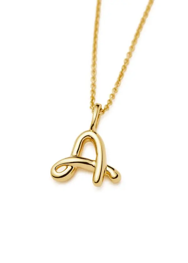 MISSOMA Initial A Vermeil Necklace - Gold
