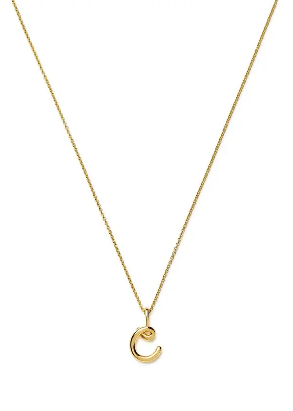 MISSOMA Initial C Mini Vermeil Necklace - Gold