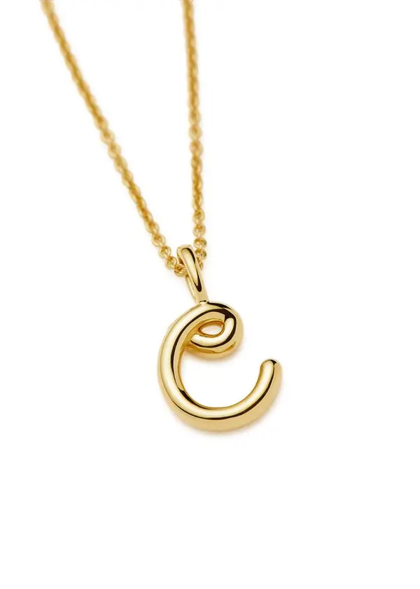 MISSOMA Initial C Mini Vermeil Necklace - Gold