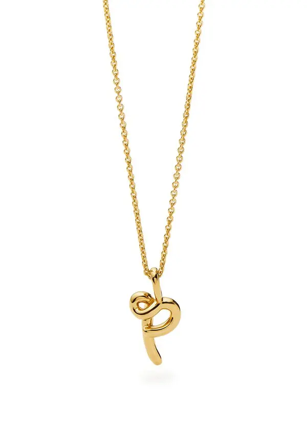 MISSOMA Initial P Mini Necklace - Gold