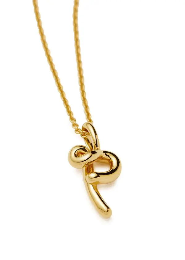 MISSOMA Initial P Mini Necklace - Gold