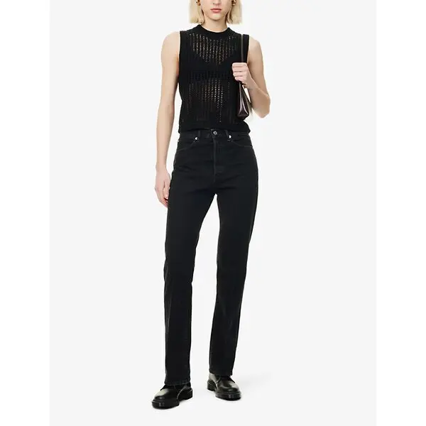 FRAME The Vertical Straight-leg Denim Jeans - Death Valley