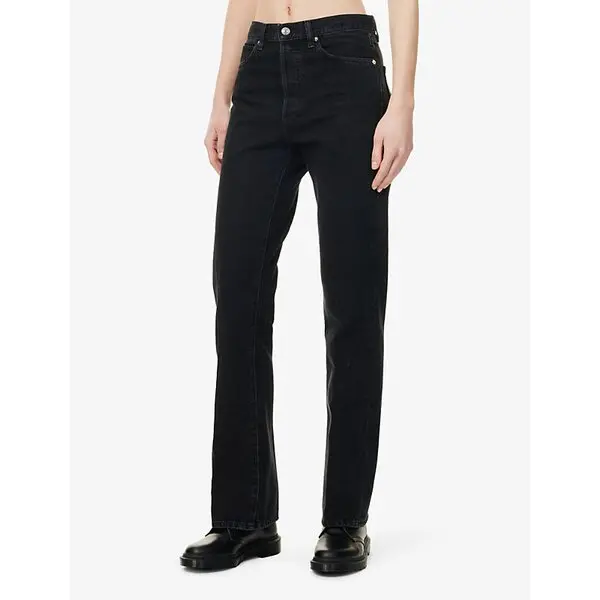 FRAME The Vertical Straight-leg Denim Jeans - Death Valley