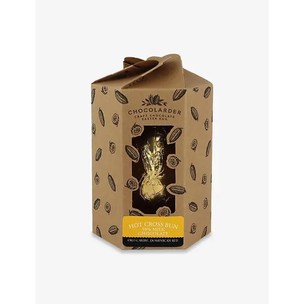 CHOCOLARDER Hot Cross Bun 50% Milk Chocolate Easter Egg 90g