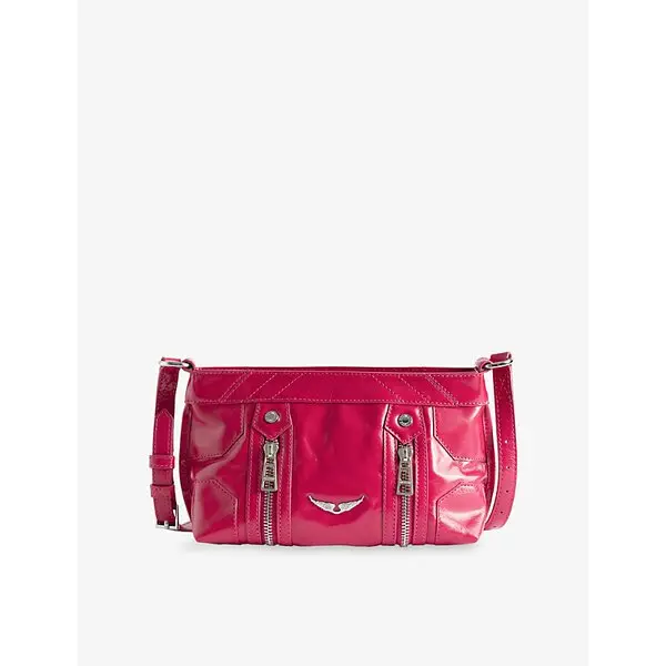 Zadig&Voltaire Wing-embellished Leather Shoulder Bag - Podium