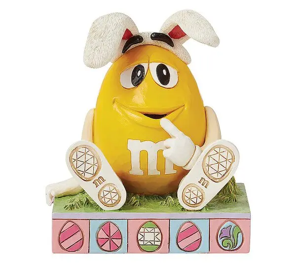 JIM SHORE Heartwood Creek M&m's Yellow Characte R Easter Fig - One-color