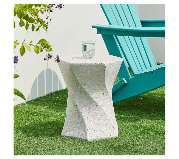 GLITZHOME 18' Twist-style Garden Stool / Table