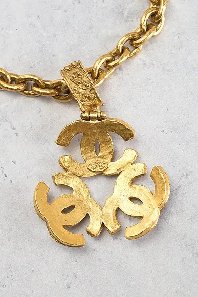 Chanel 1994 Triple Cc Pendant Necklace
