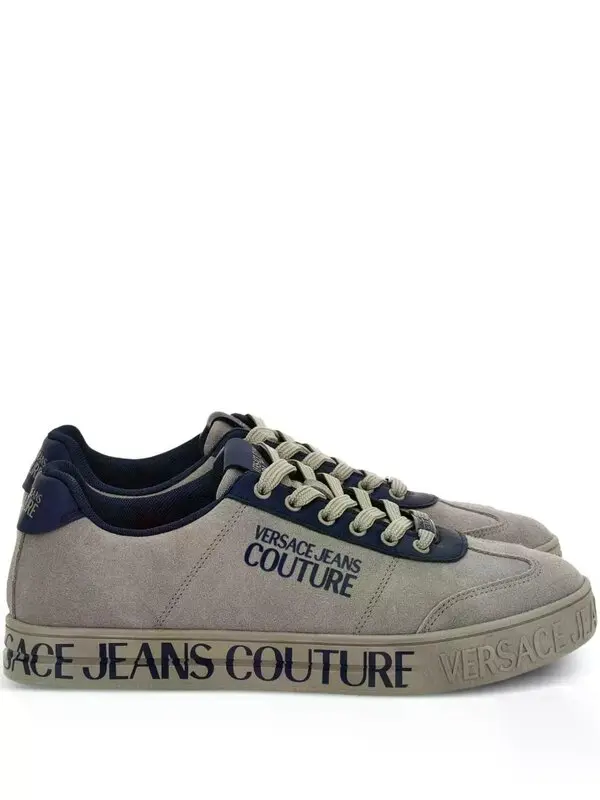 Versace Logo-print Sneakers - Grey