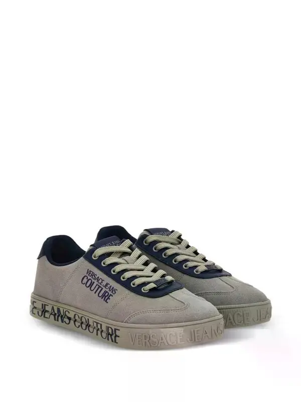 Versace Logo-print Sneakers - Grey