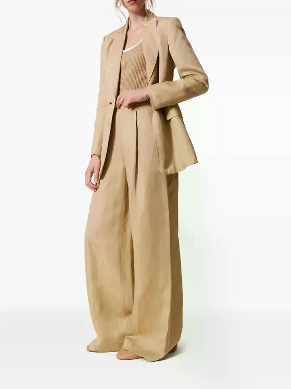 TWINSET Pleat-detail Palazzo Trousers