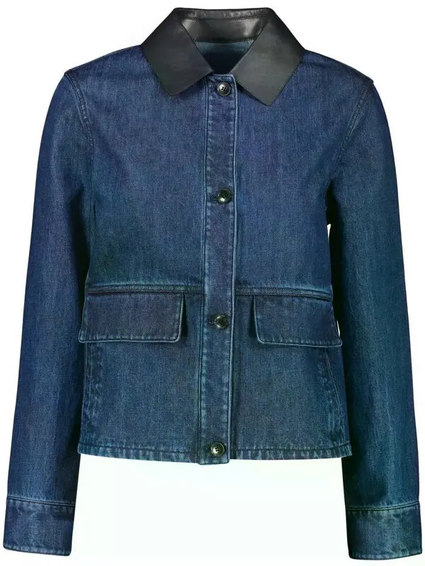 YVES SALOMON Denim Jacket - Blue