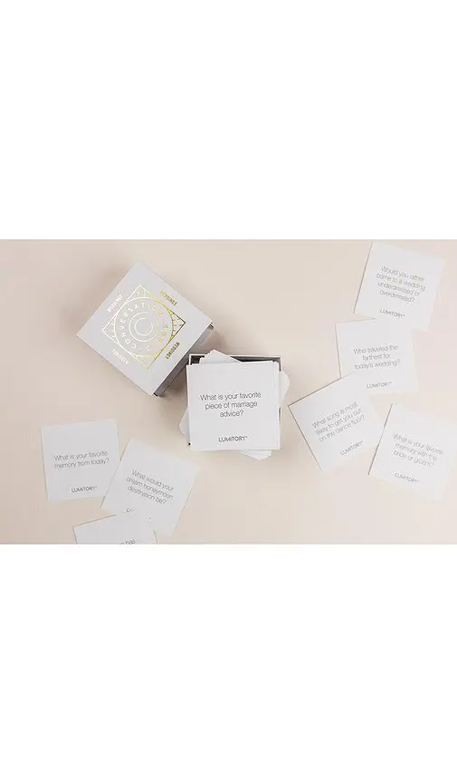 LUMITORY Wedding Conversation Cards