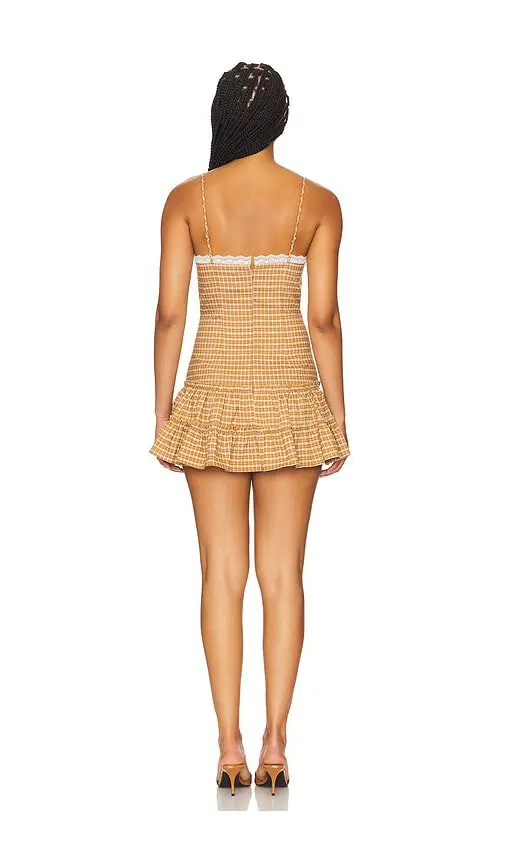 lioness yves mini dress Lioness Yves Mini Dress In Chocolate Check - 65% Off