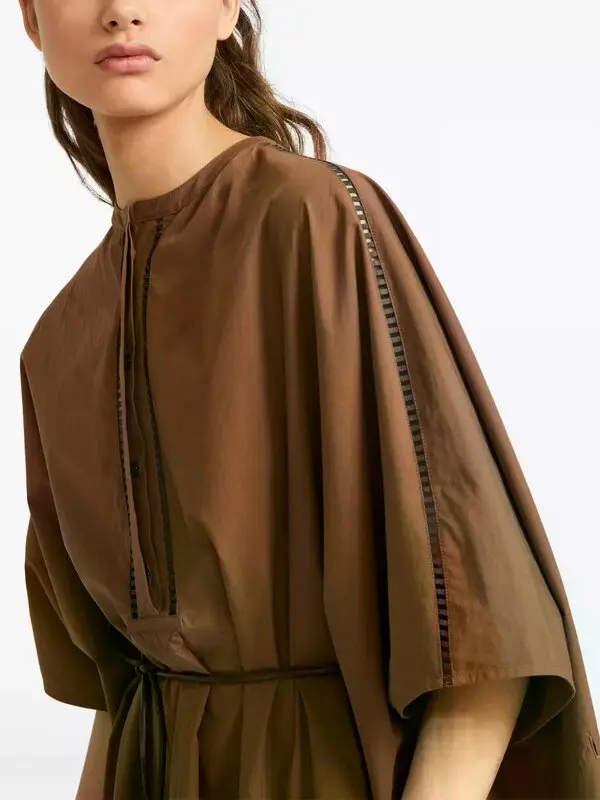 YVES SALOMON Poplin Kaftan Dress