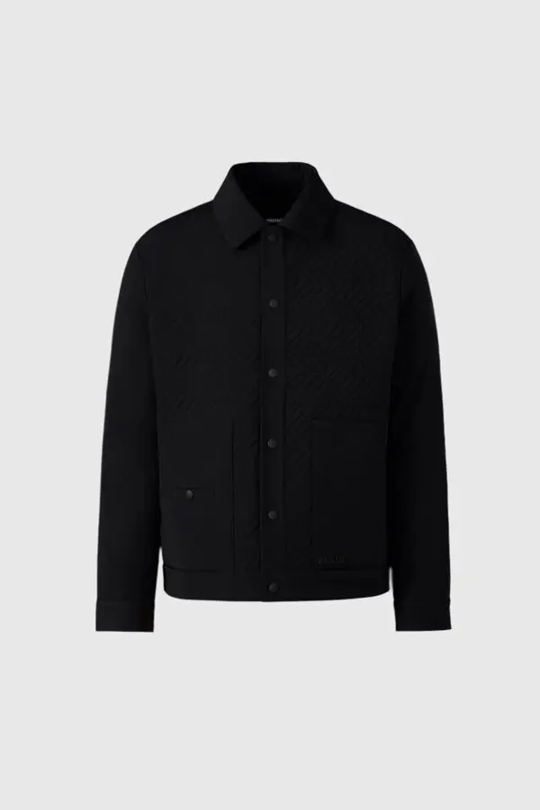 Mackage Maxwell Quilted Down Shirt Jacket - Black
