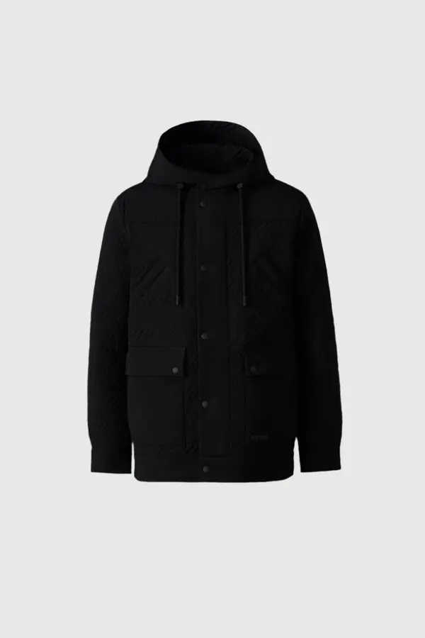 Mackage Thiago Quilted Down Hooded Jacket - Black