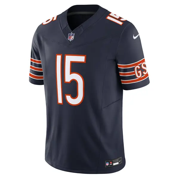 Nike Rome Odunze Chicago Bears Dri-fit Nfl Limited Jersey - Blue